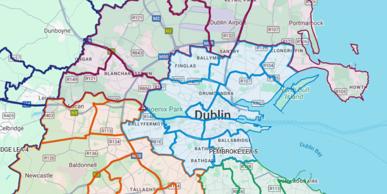 Irish Constituency Boundaries Map - Feljin Jose